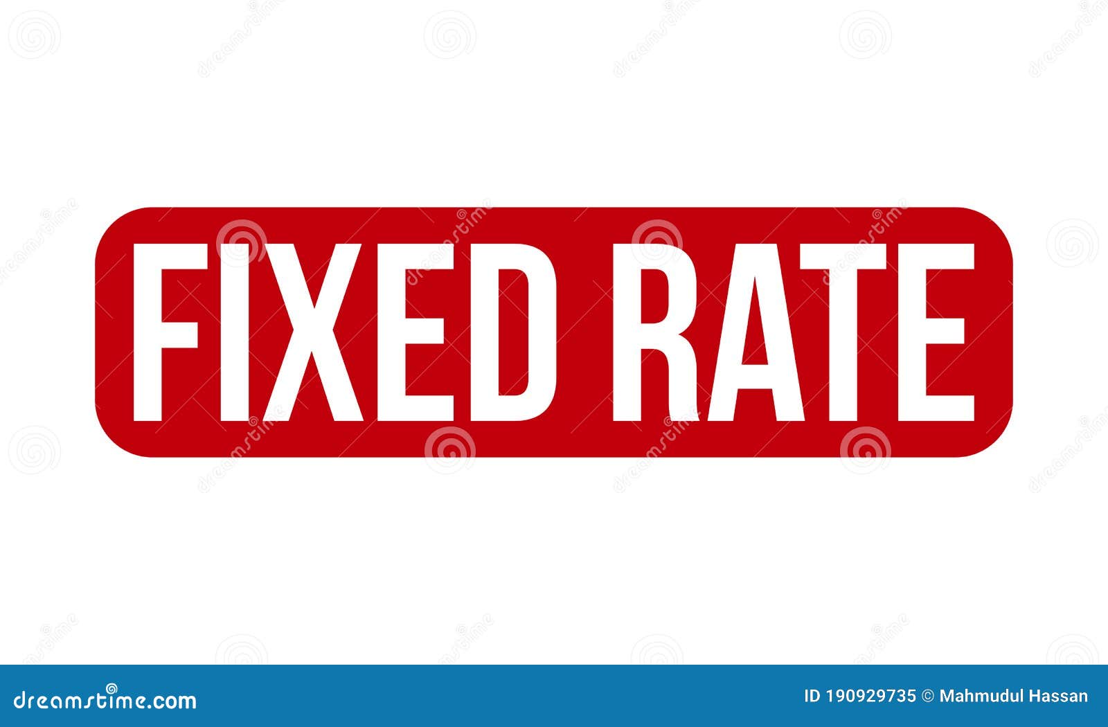 Fixed Rate Rubber Stamp. Red Fixed Rate Rubber Grunge Stamp Seal Vector ...