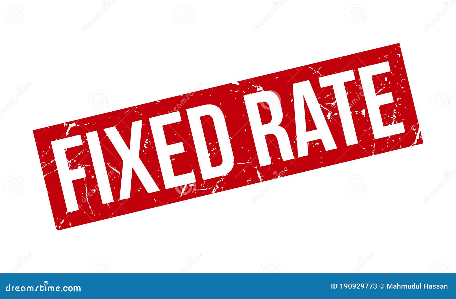 Fixed Rate Rubber Stamp. Red Fixed Rate Rubber Grunge Stamp Seal Vector ...