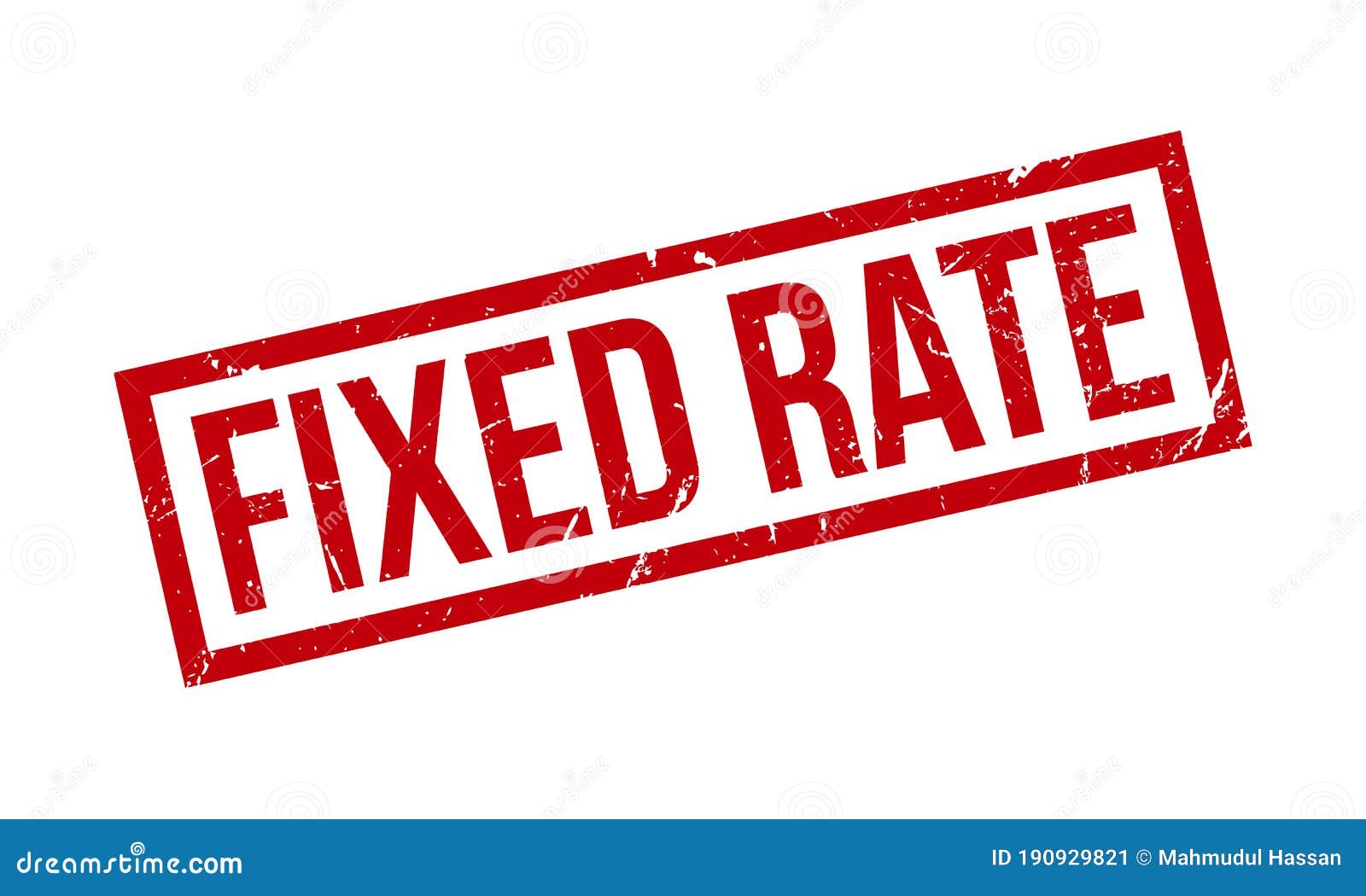 Fixed Rate Rubber Stamp. Red Fixed Rate Rubber Grunge Stamp Seal Vector ...