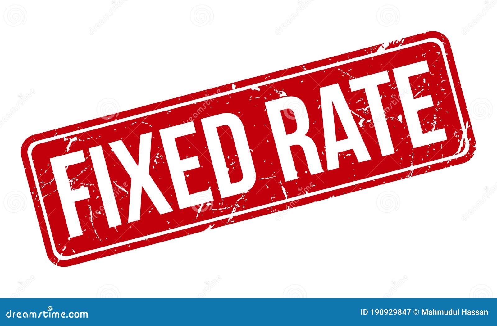 Fixed Rate Rubber Stamp. Red Fixed Rate Rubber Grunge Stamp Seal Vector ...