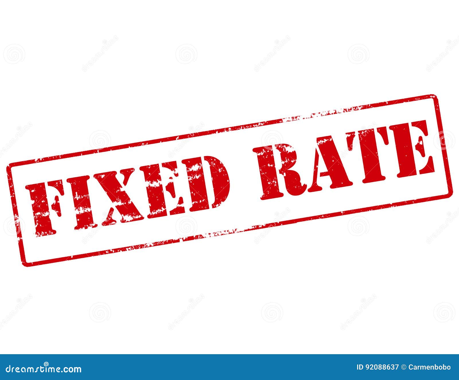 Fixed rate stock illustration. Illustration of rectangular - 92088637