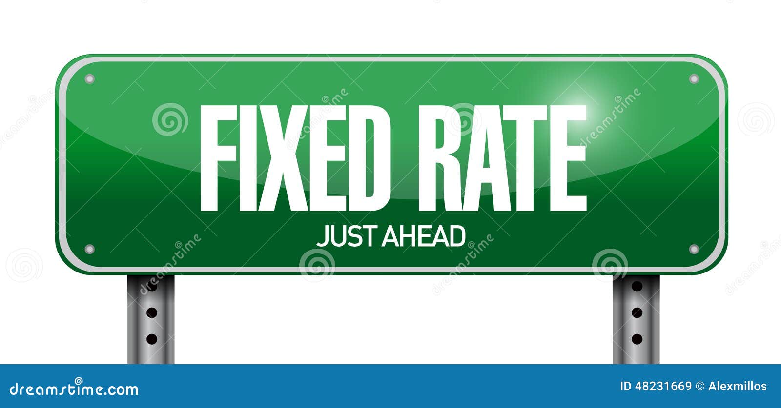 Fixed Rate Sign Or Stamp Cartoon Vector | CartoonDealer.com #143387087