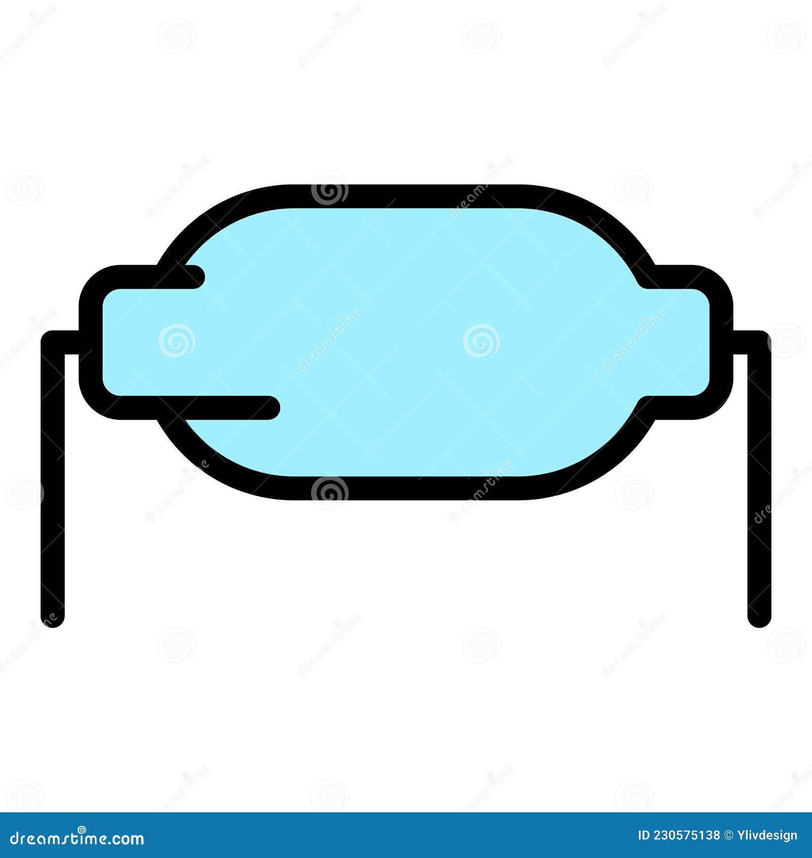 Fixed Resistor Icon Color Outline Vector Stock Illustration ...