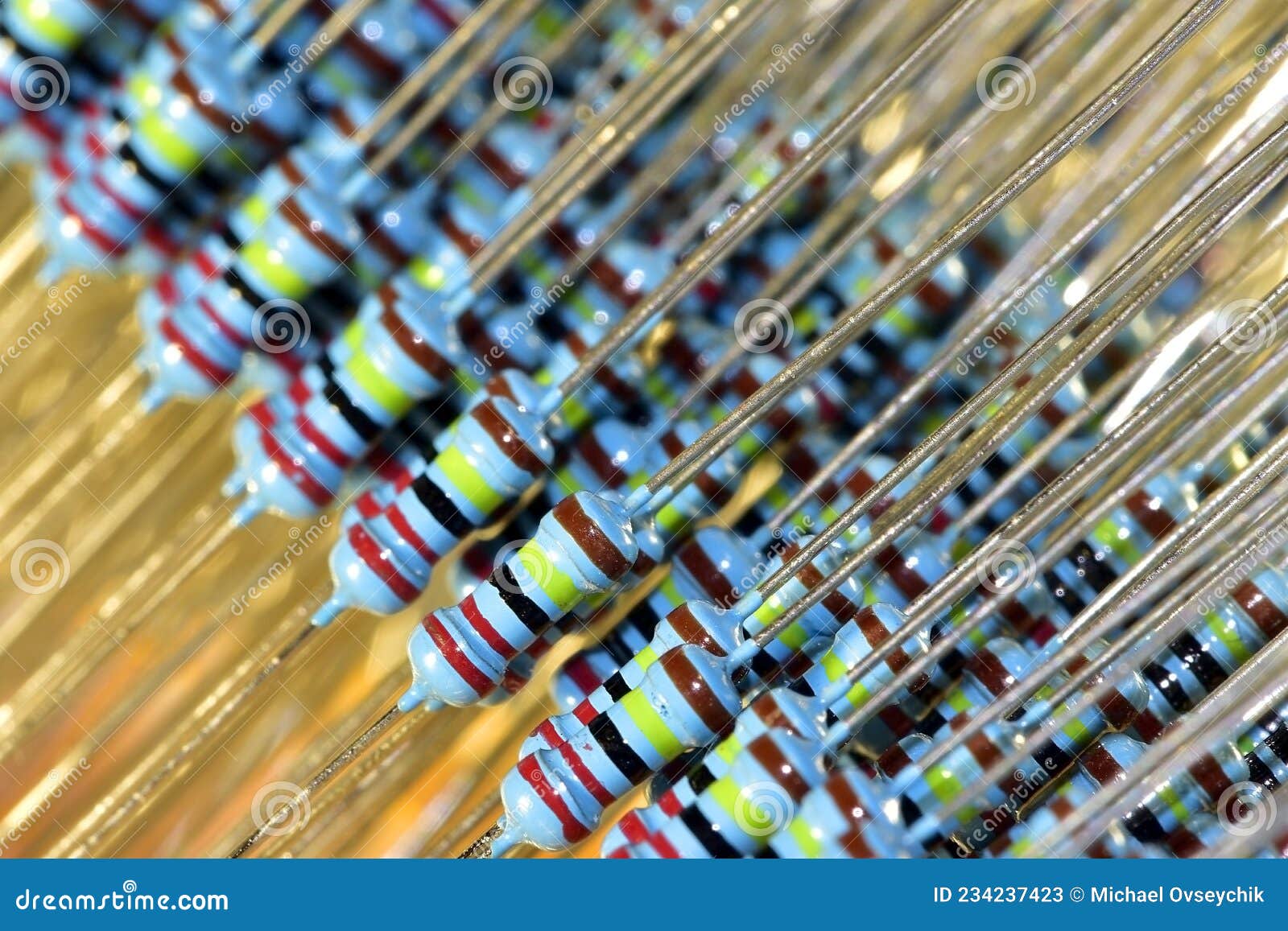 Fixed Resistors Resistances Stock Image - Image of microchip ...