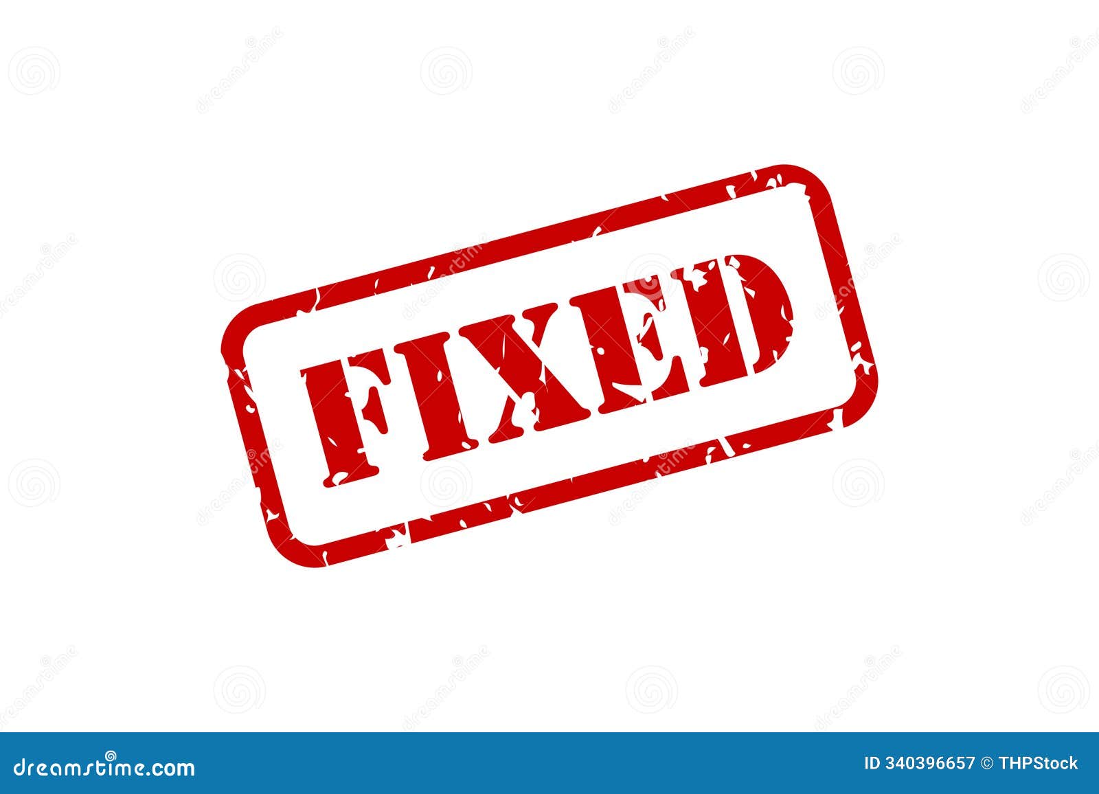 Fixed Rubber Stamp Vector stock illustration. Illustration of label ...