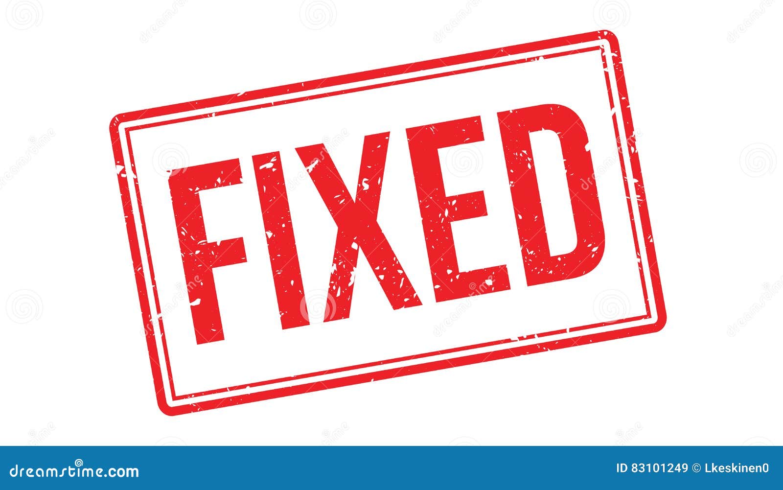 Fixed Rubber Stamp Vector | CartoonDealer.com #340396657