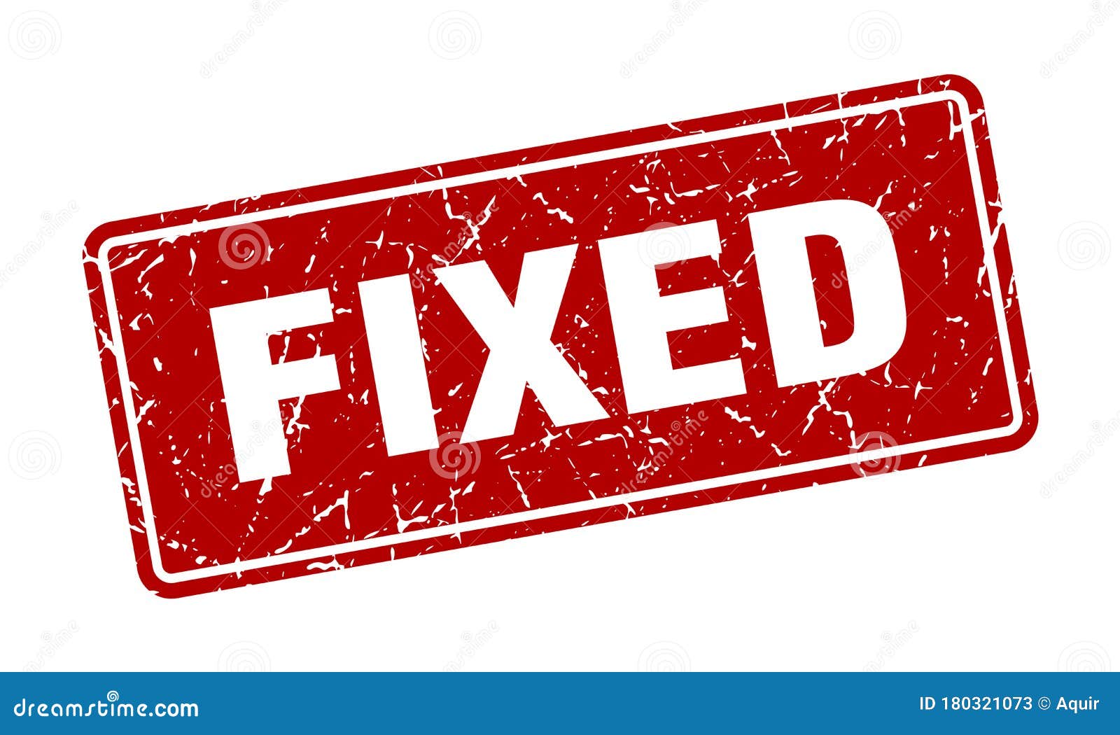 Fixed Sign. Fixed Grunge Stamp Stock Vector - Illustration of vector ...