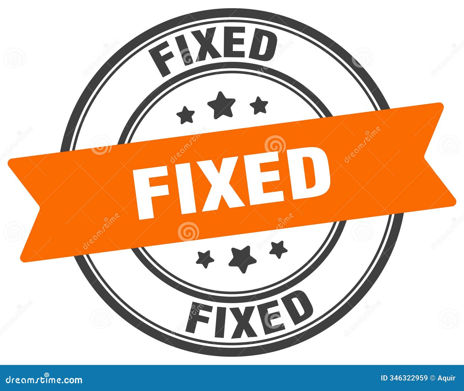 Fixed Stamp Rubber Grunge Royalty-Free Stock Image | CartoonDealer.com ...