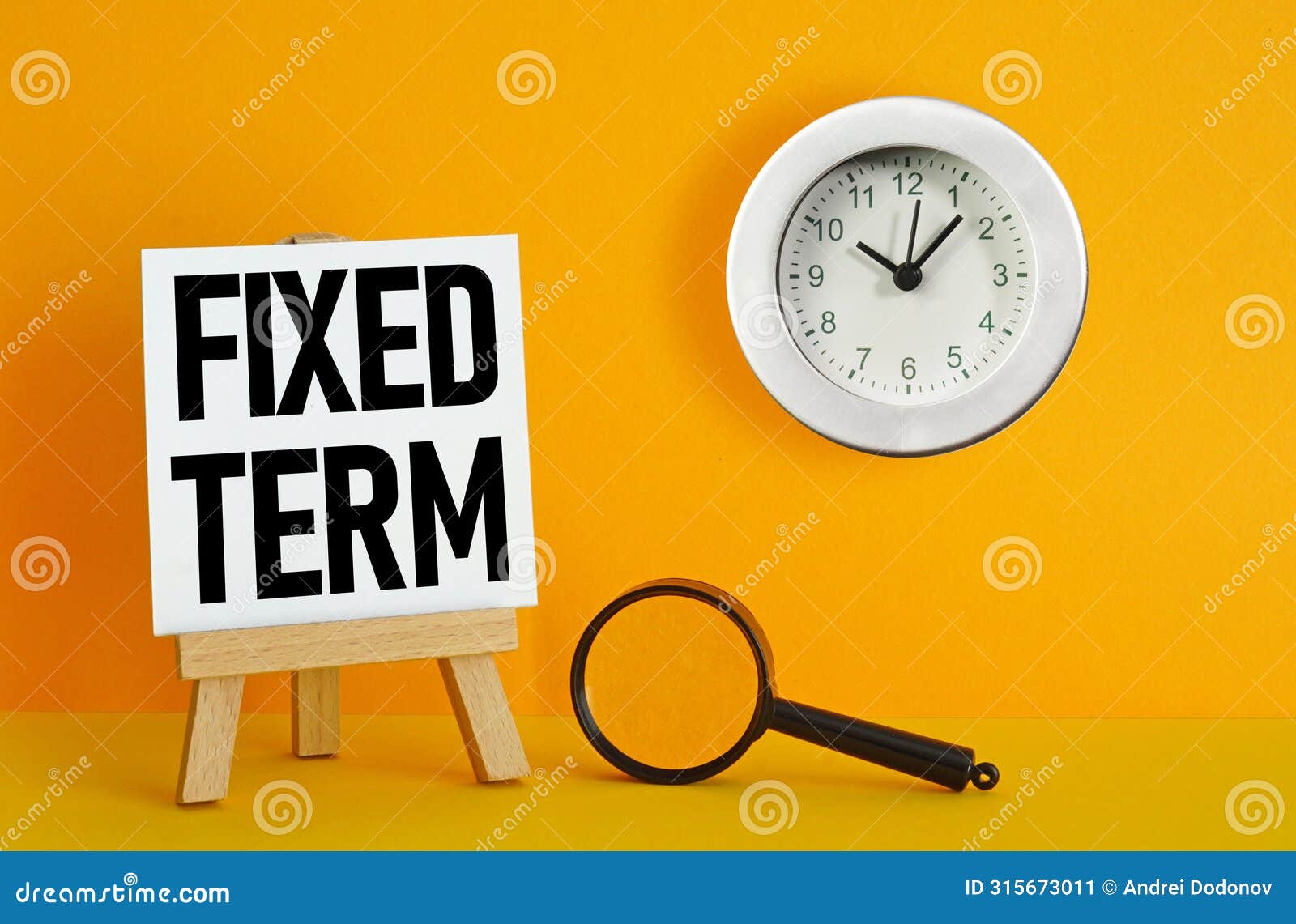 Fixed Term is Shown Using the Text Stock Image - Image of work, career ...