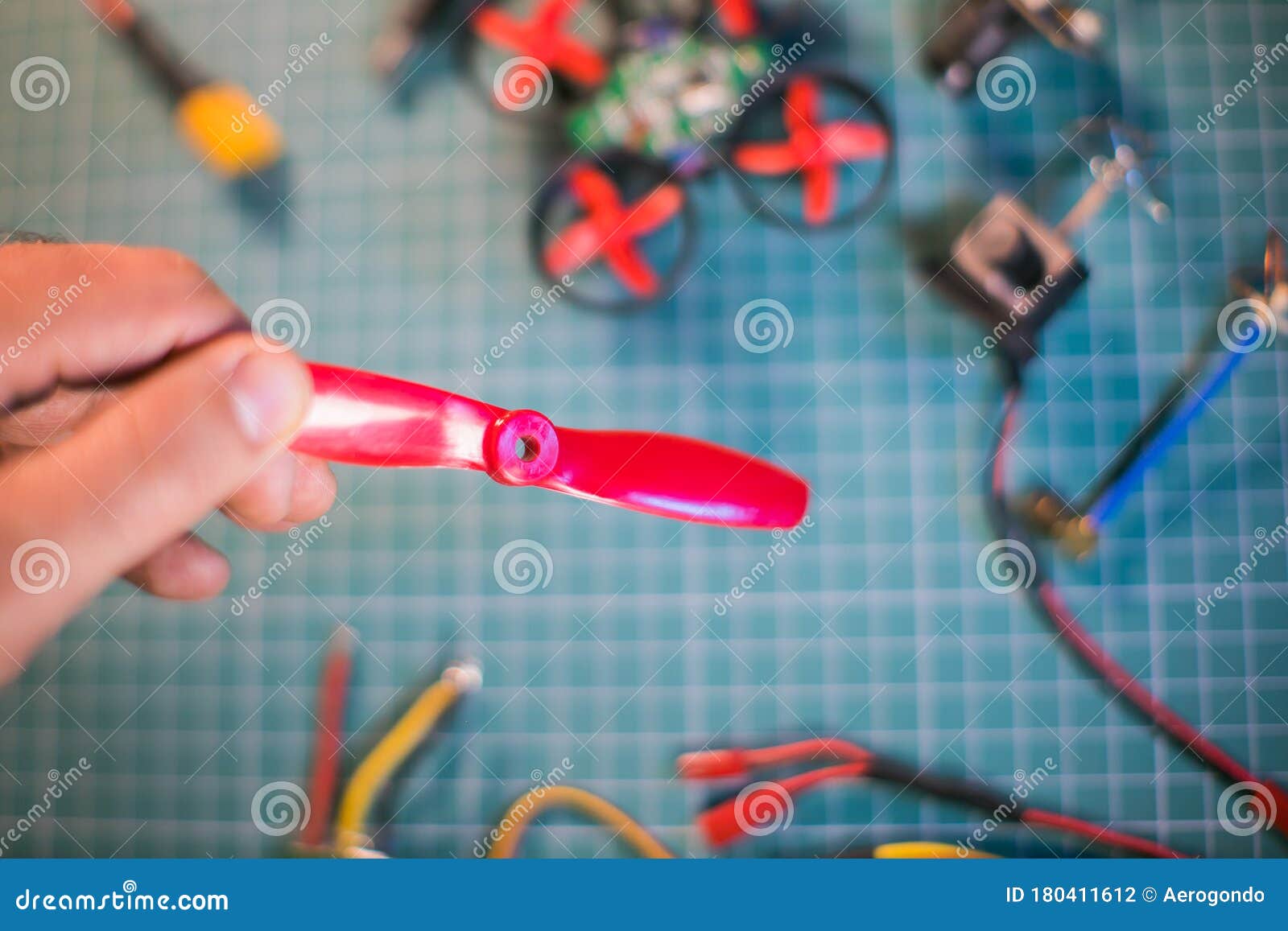 Fixing and Assembly of Multicopter Stock Photo - Image of hover ...