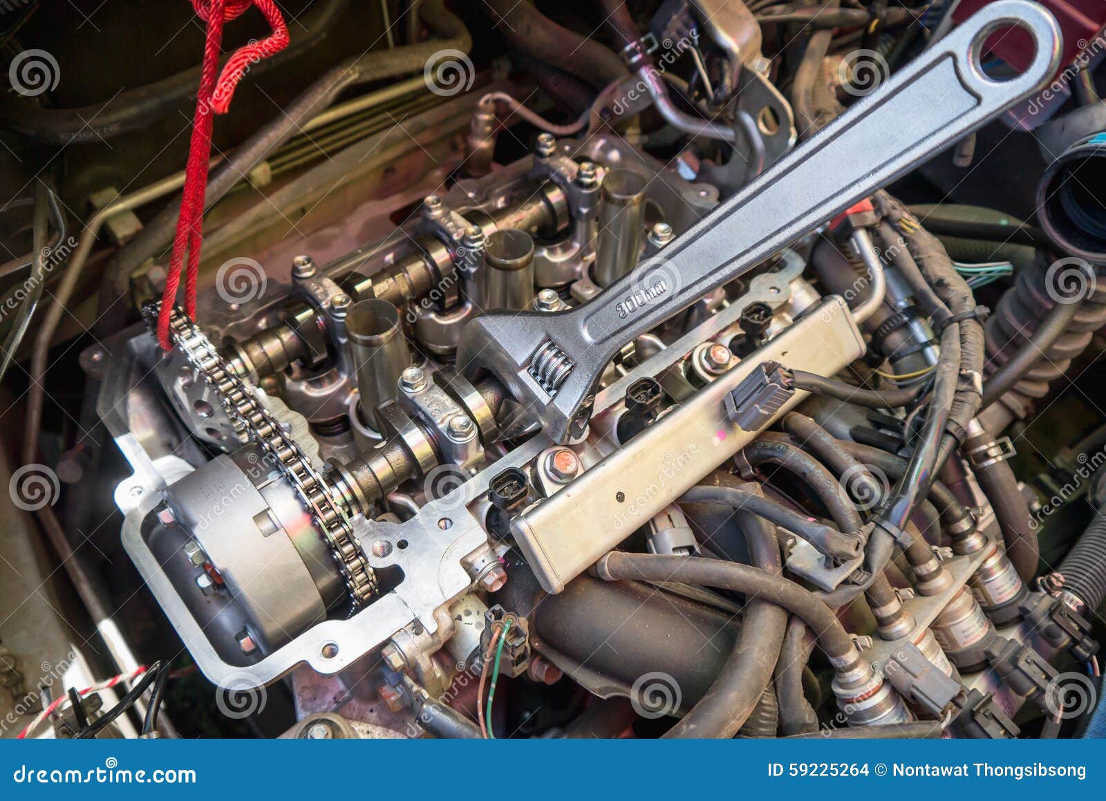 Fixing Car Engine Using Local Method In Thailand Stock Photo - Image of ...
