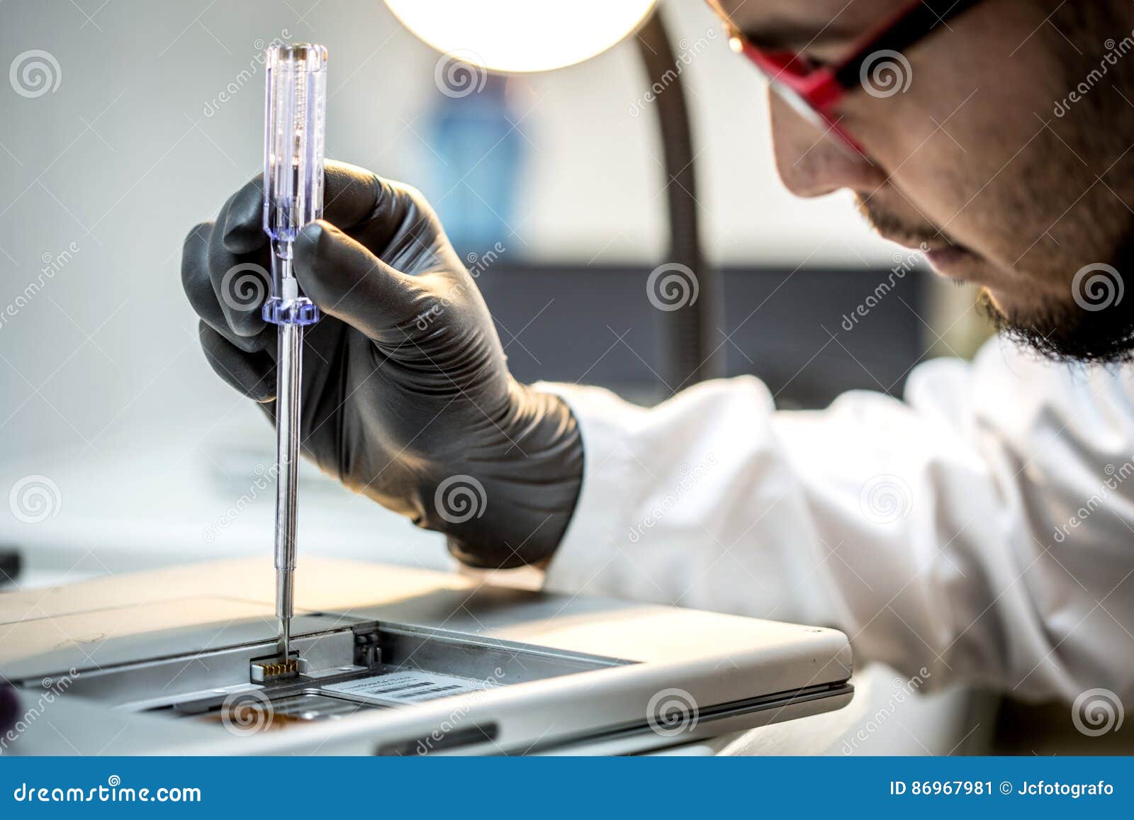 Fixing computer hardware stock image. Image of device - 86967981