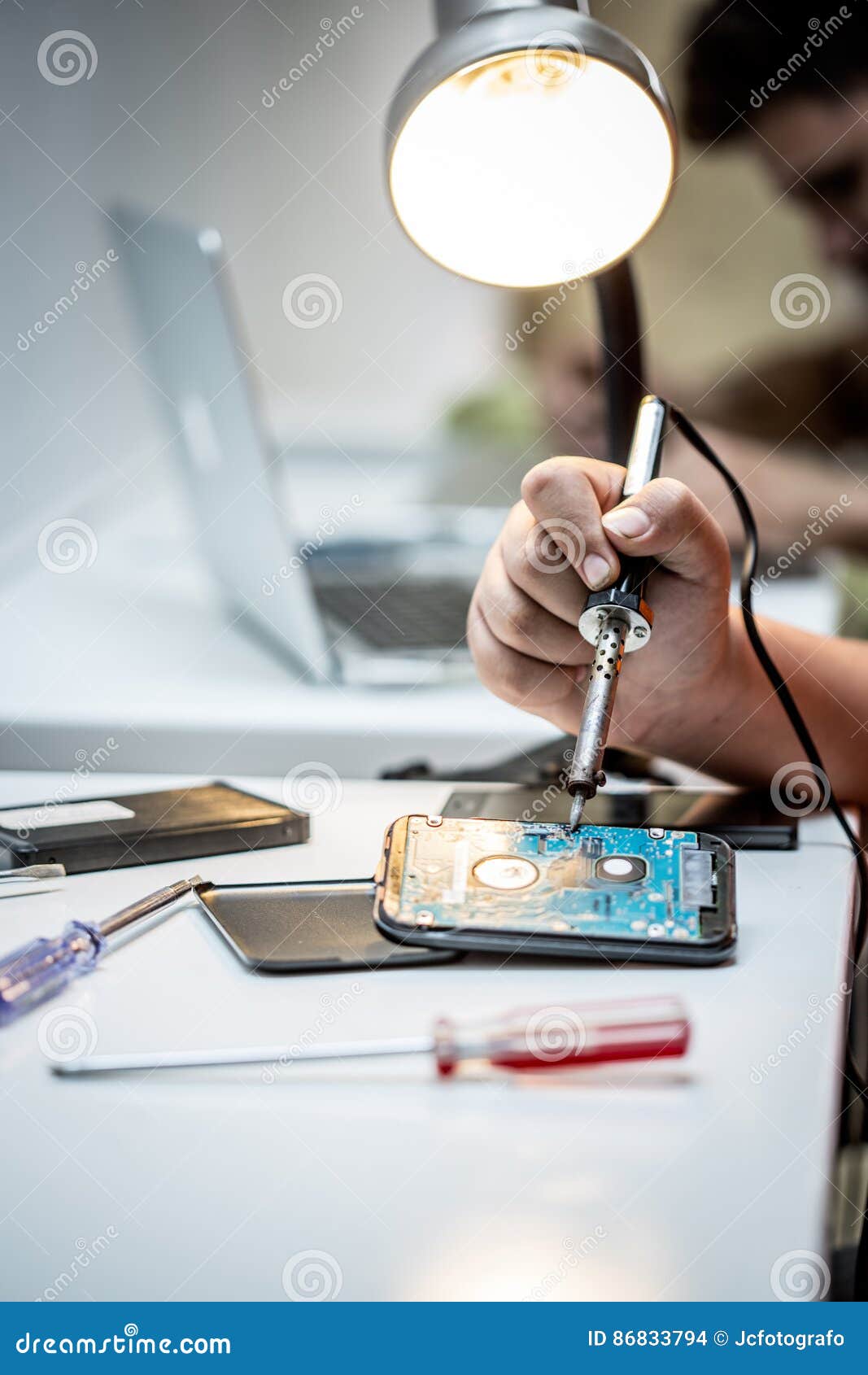 Fixing computer hardware stock photo. Image of board - 86833794