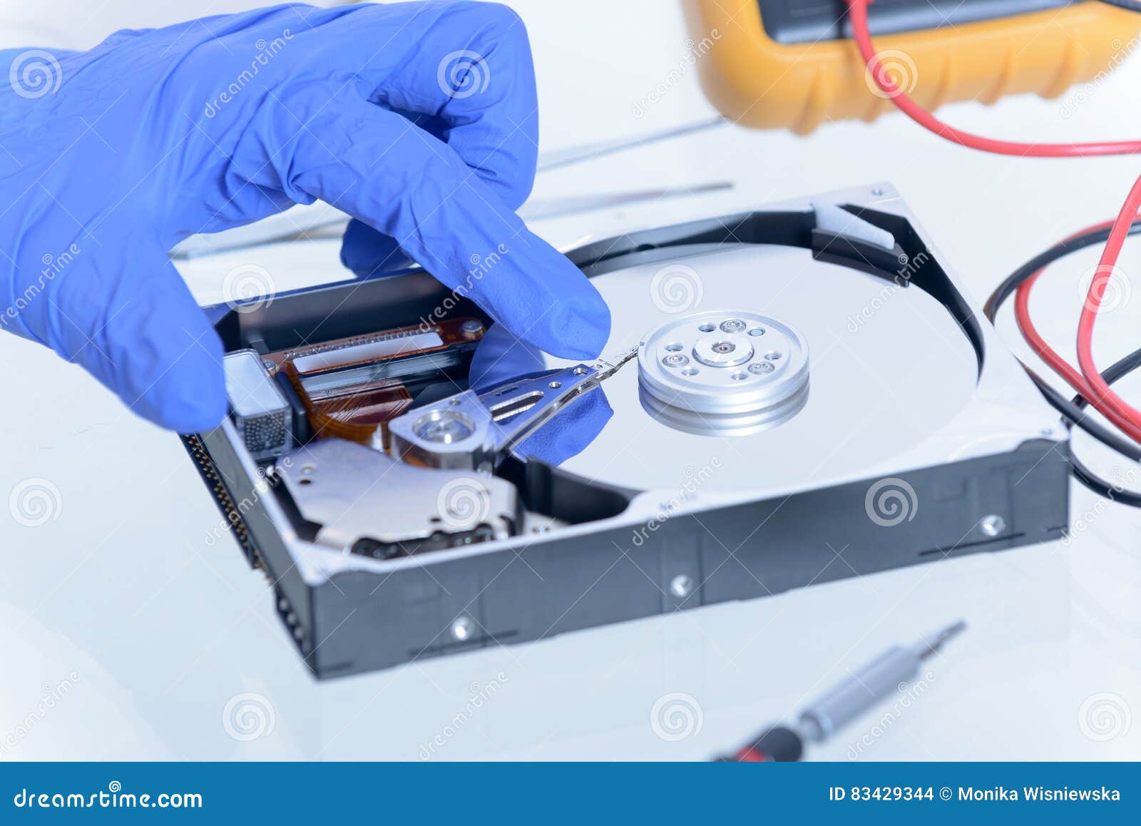 Fixing disk failure stock photo. Image of drive, harddisk - 83429344