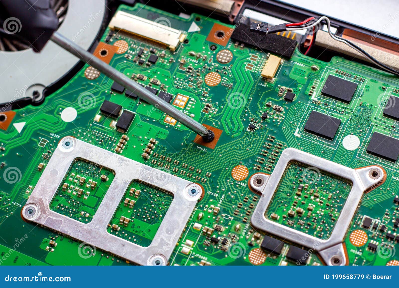 Fixing Electronic Components with the Screwdriver Inside the Pc ...