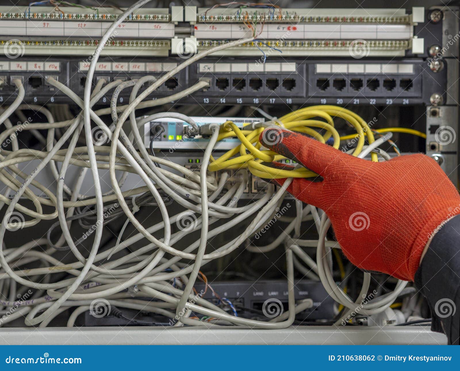 Fixing the Internet Connection Stock Photo - Image of datum, link ...