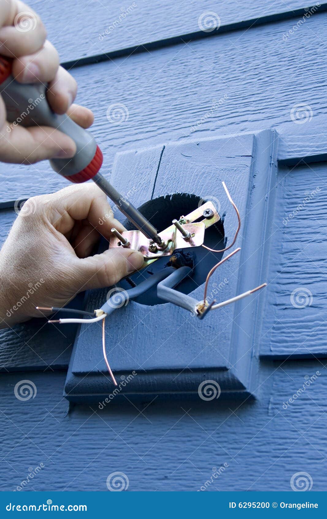 Fixing Light Fixture stock photo. Image of tools, improvement - 6295200