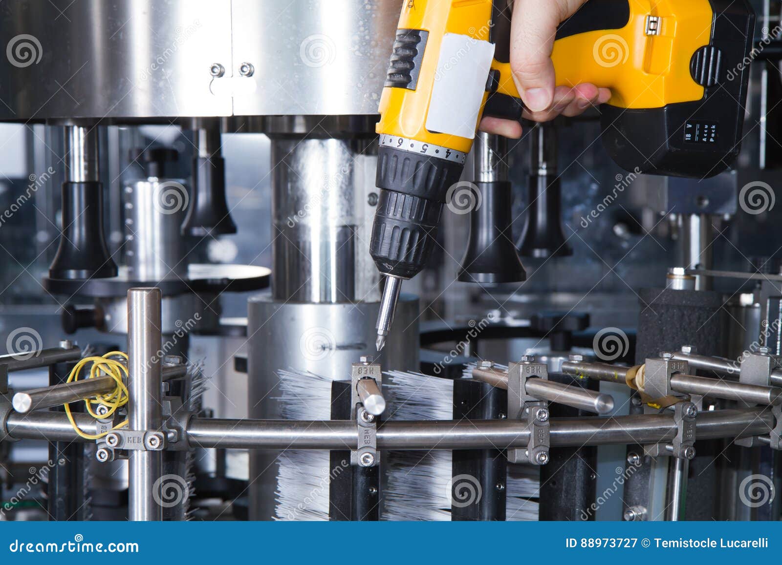 Fixing the machine stock image. Image of industry, maintenance - 88973727