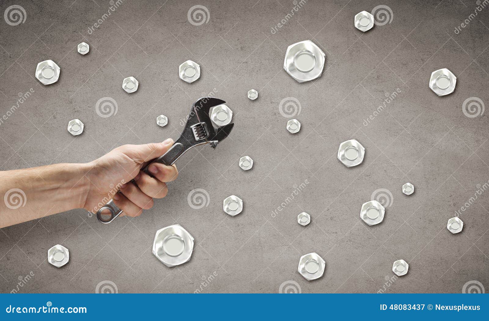 Fixing problems stock image. Image of iron, spanner, repairman - 48083437