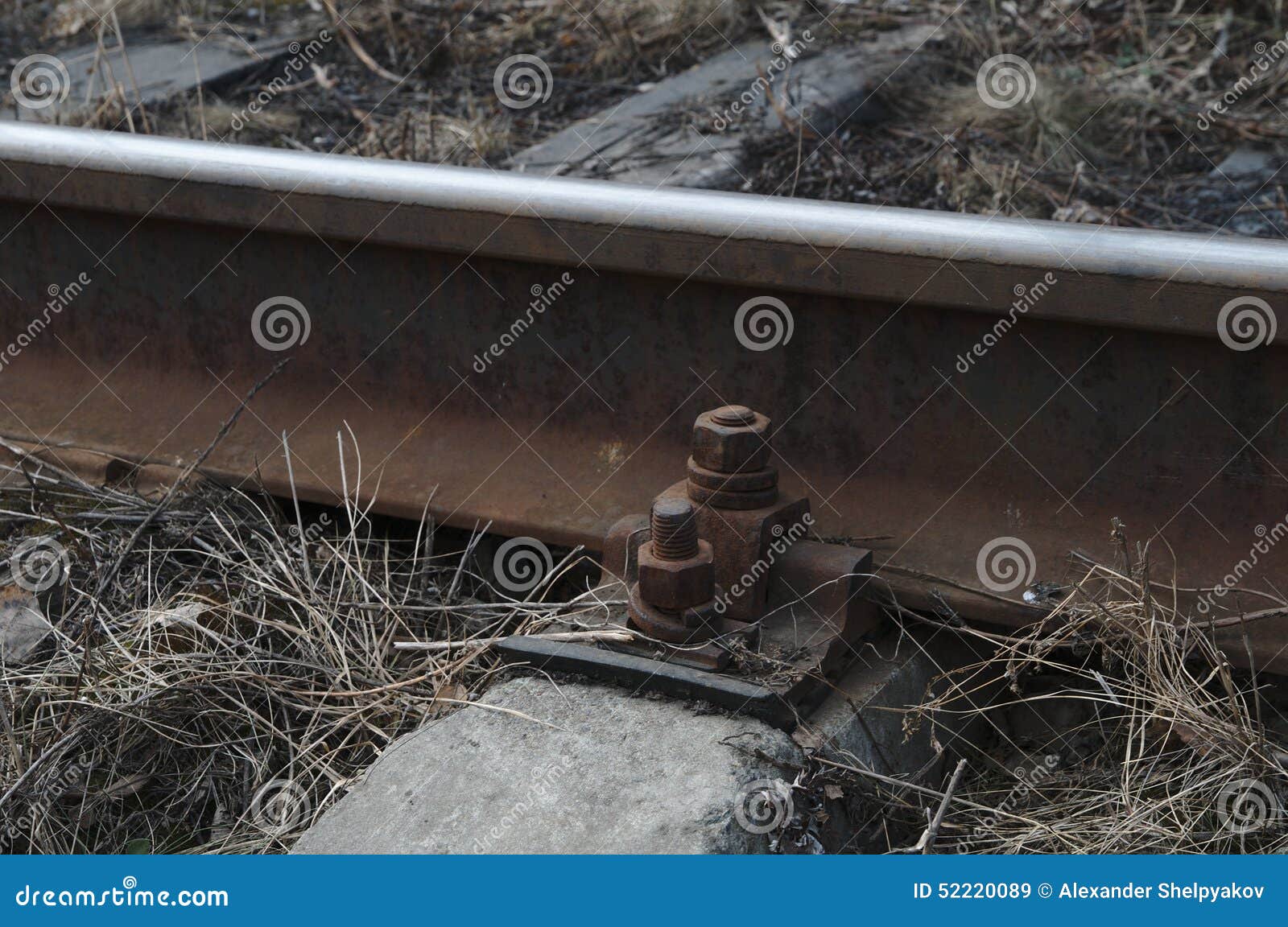 Fixing the railroad track stock image. Image of track - 52220089