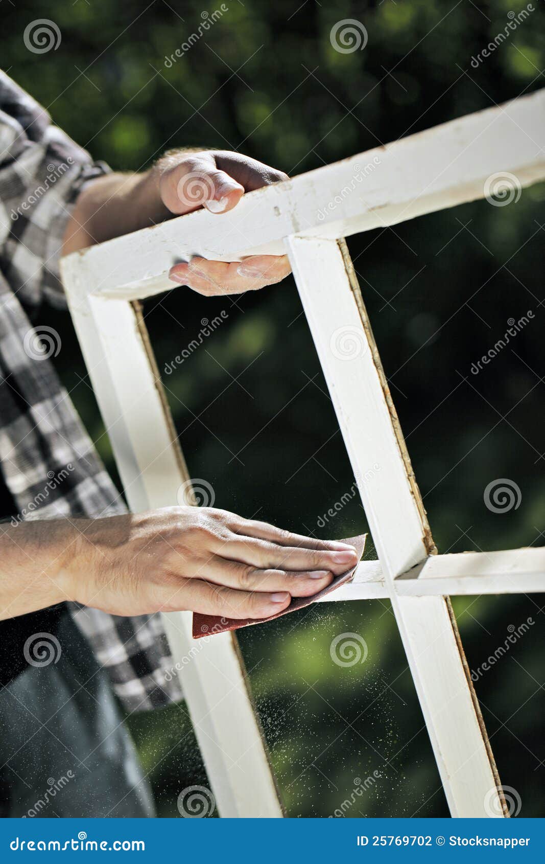 Fixing the windows. stock photo. Image of mending, fingers - 25769702