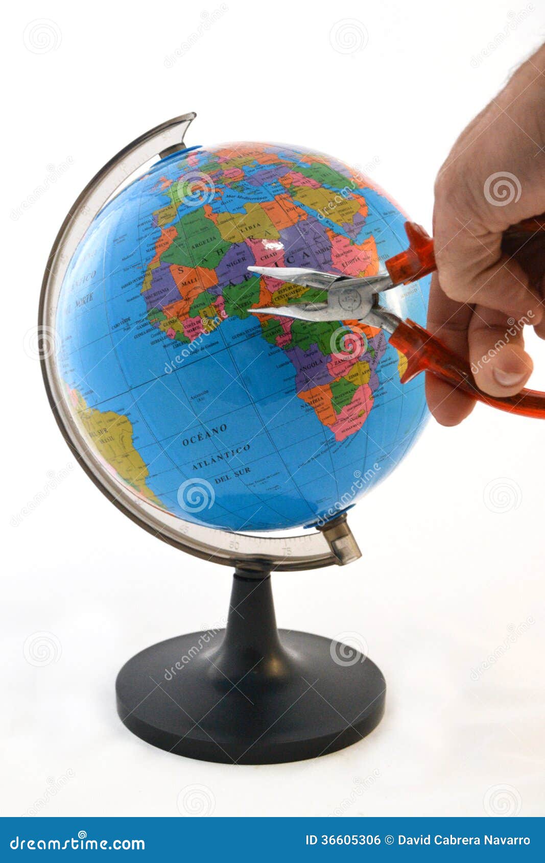 Fixing the World with Pliers Stock Photo - Image of earth, design: 36605306