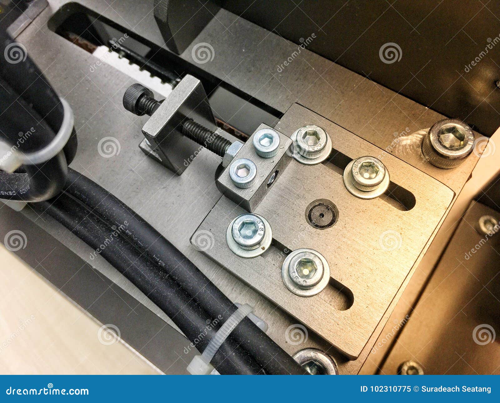 Fixture Part with Clamp for Work Stock Image - Image of steel, plant ...