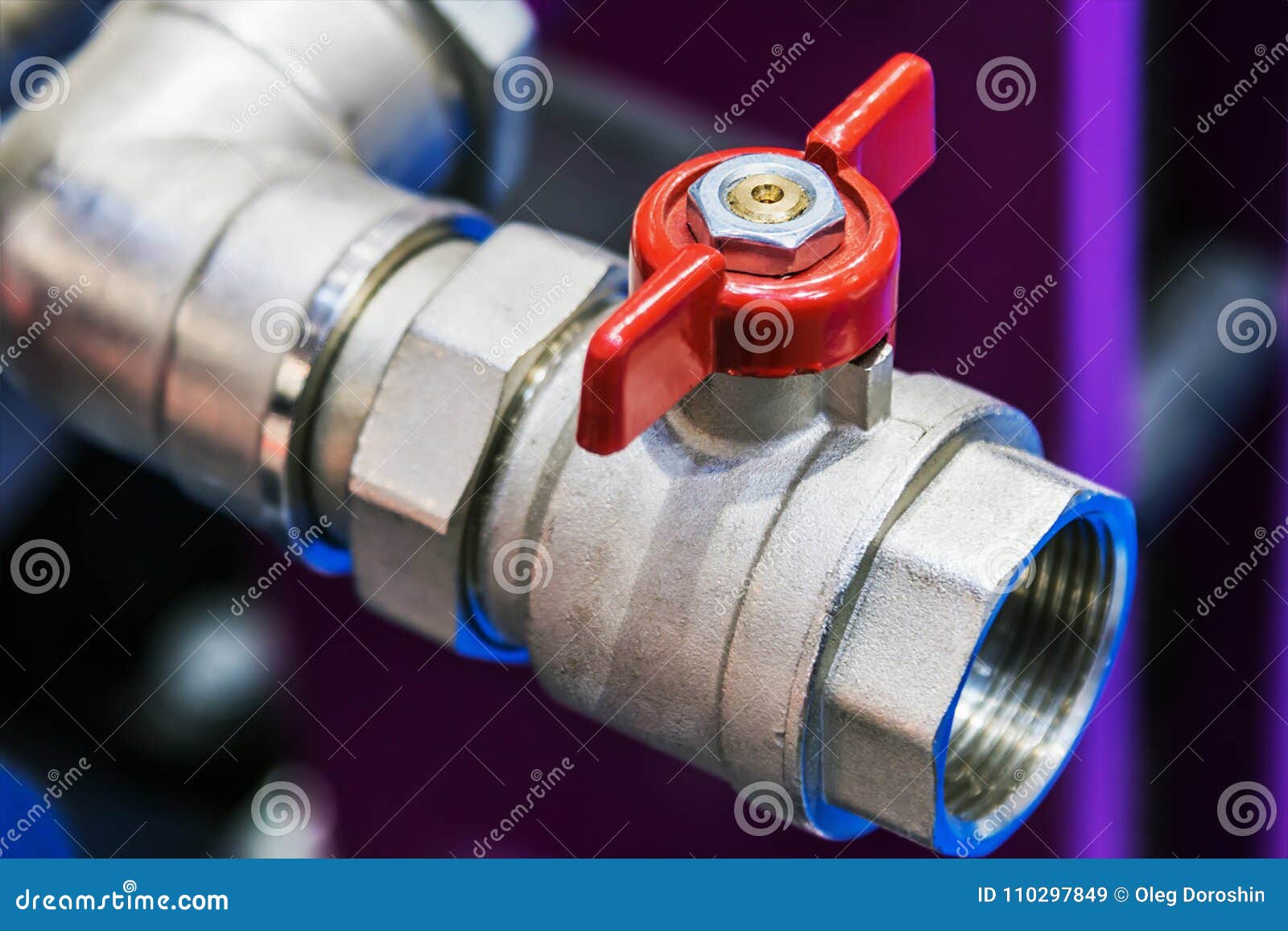 Fixture Pipes and Fittings for Connection of Water Systems Stock Image ...