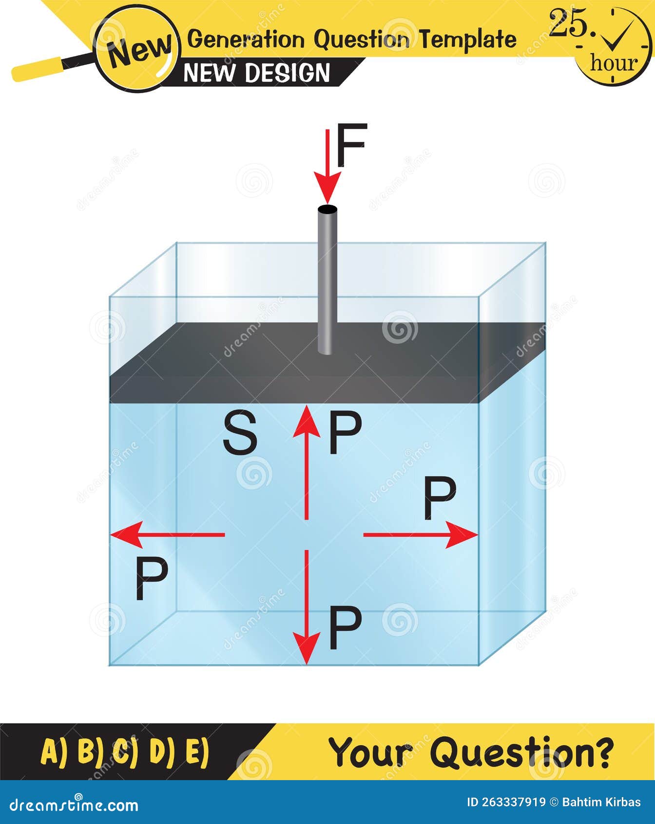 Physics, Pressure and Lifting Force, Archimedes Principle, Pressure of ...
