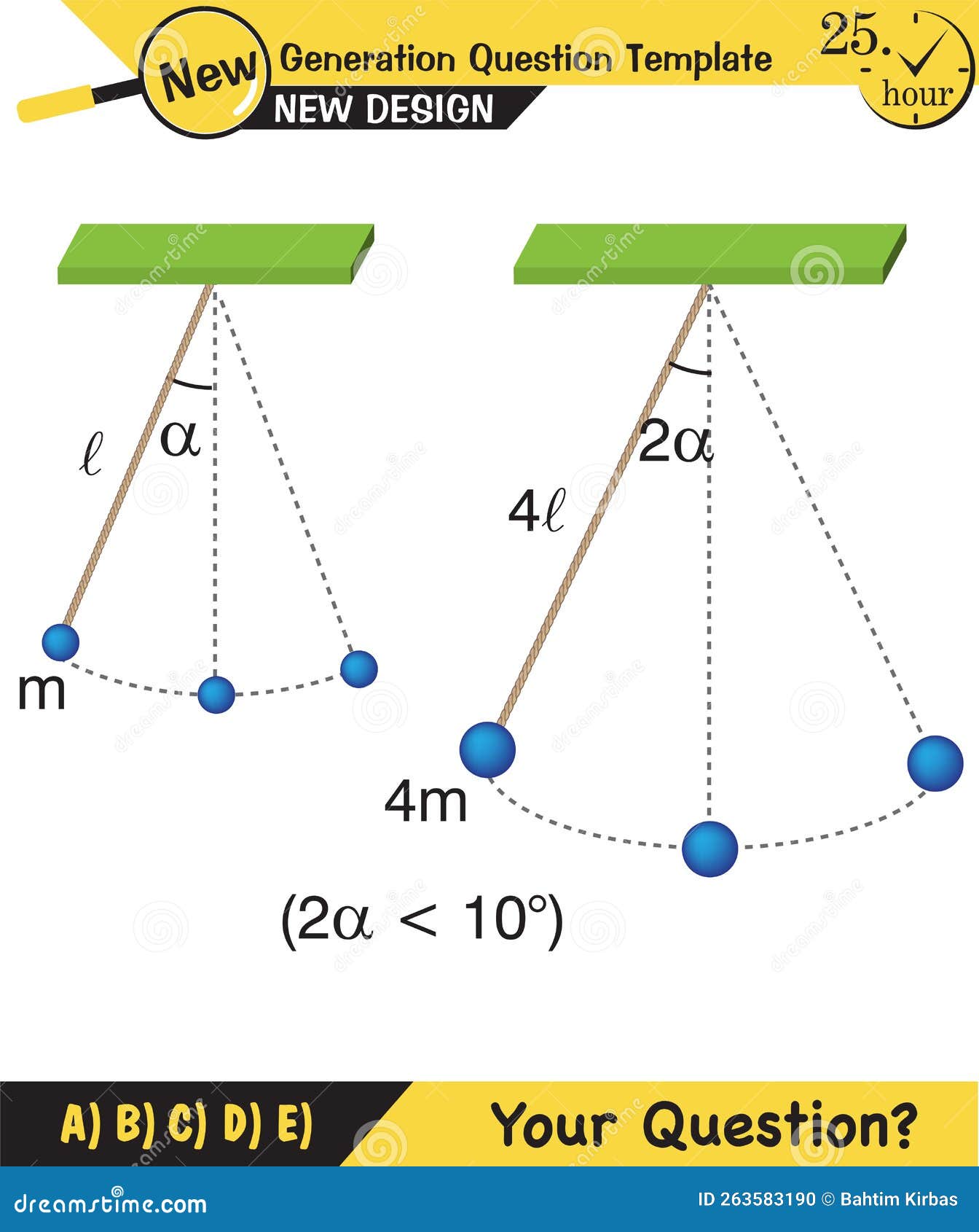 Physics, Simple Harmonic Motion, Next Generation Question Template ...