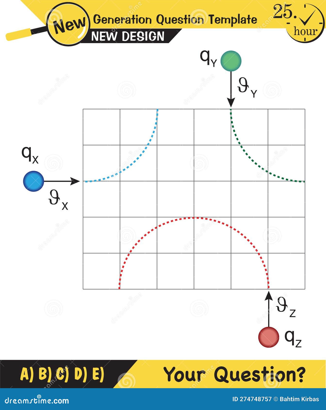 Physics, Electromagnetic Field, Next Generation Problems Stock Vector ...