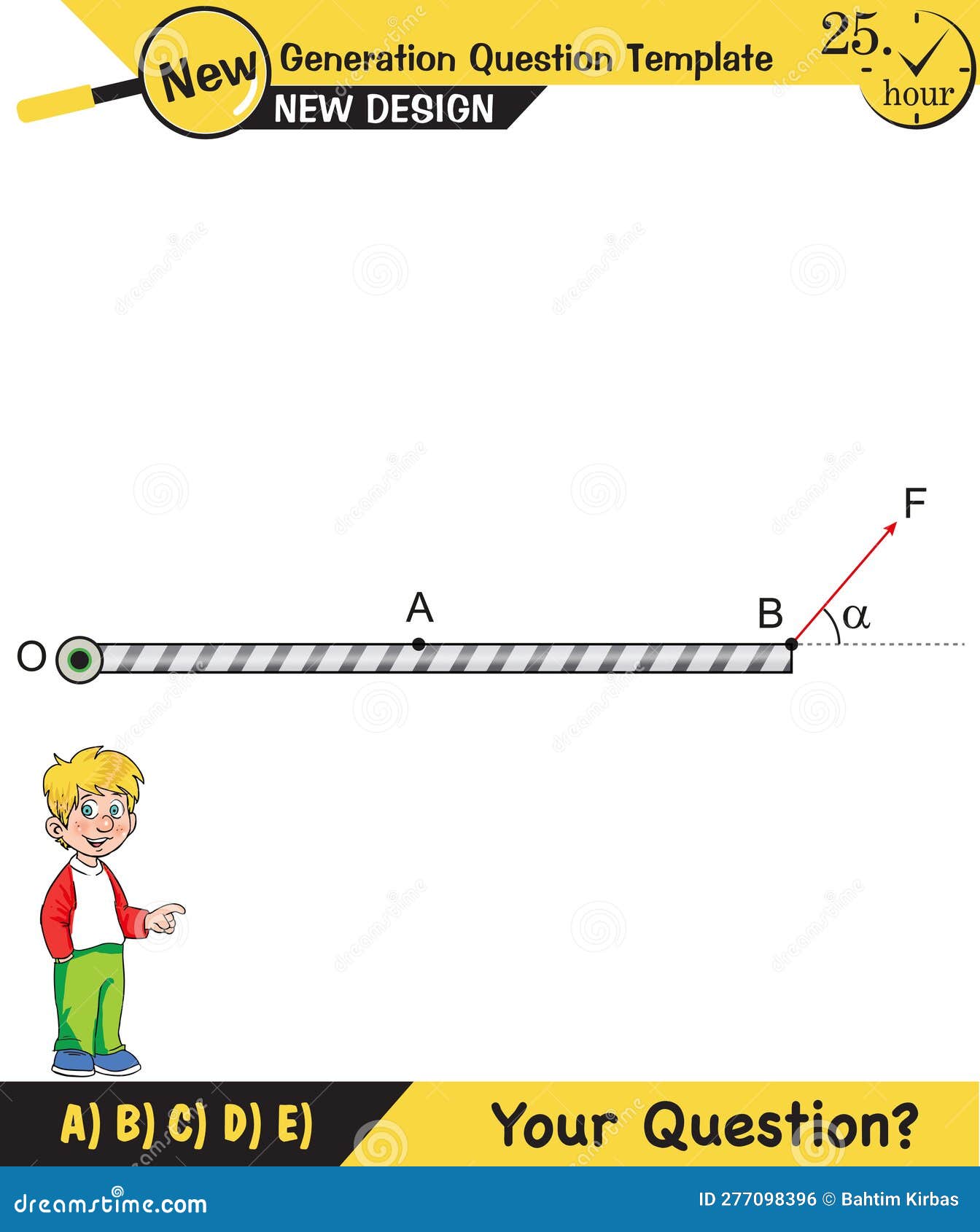 Torque Physics Example Diagram, Mechanical Vector Illustration Poster ...