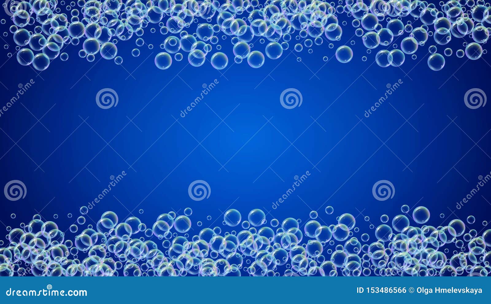 Fizz Background with Shampoo Foam and Soap Bubbles. Stock Vector ...