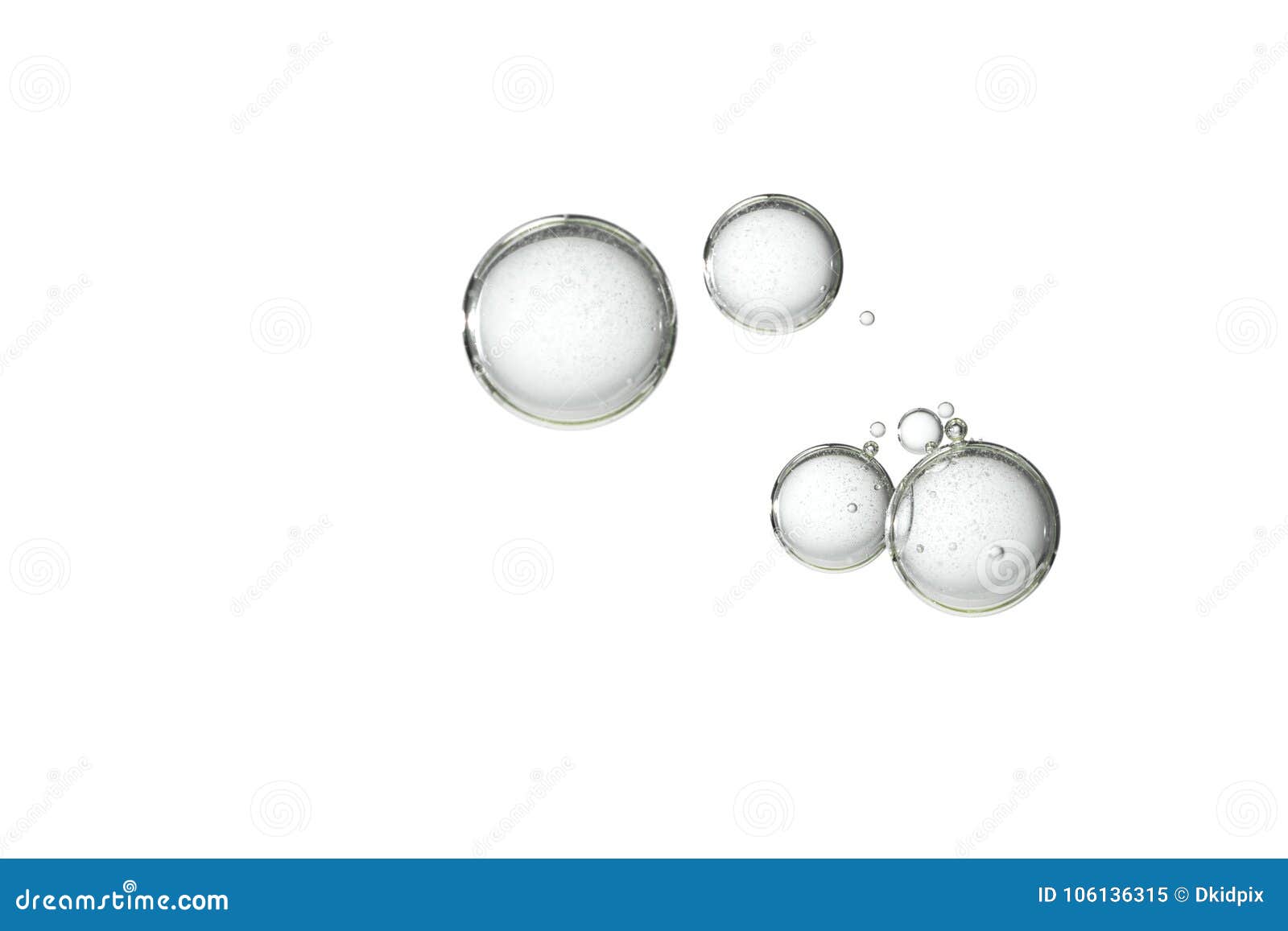 Large Fizz Bubbles Over White Stock Image - Image of clear, refreshing ...