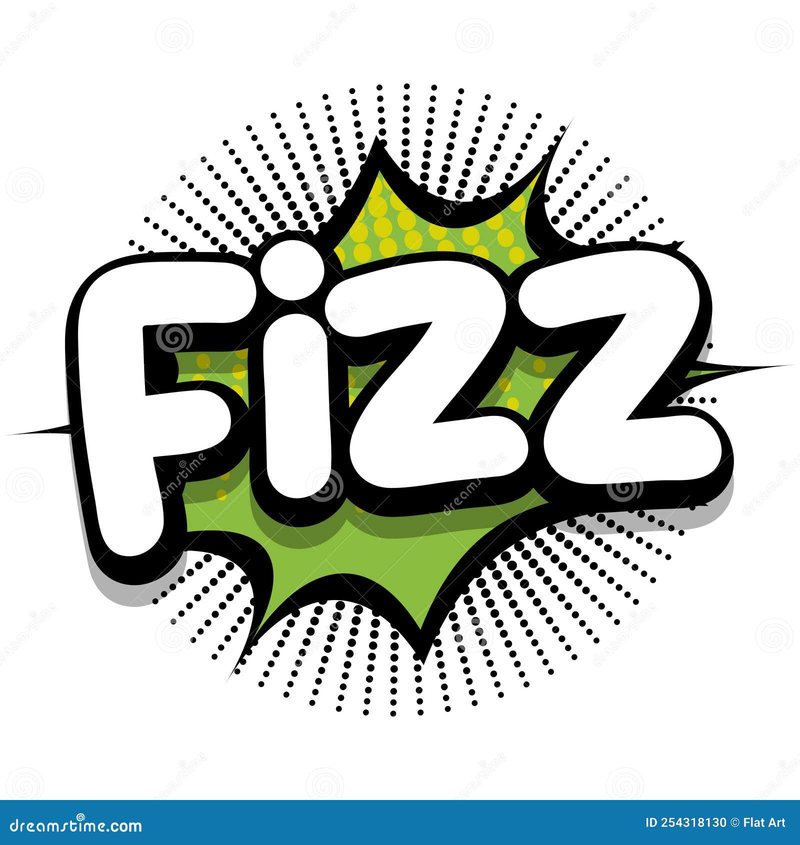 Fizz Comic Bright Template With Speech Bubbles On Colorful Frames ...