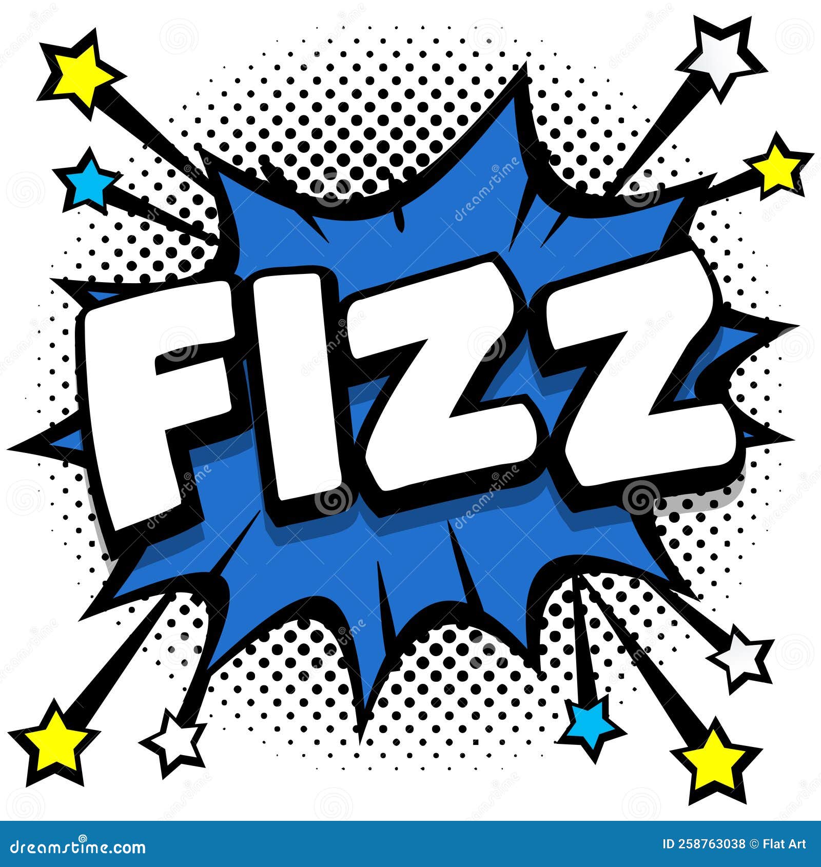 Fizz Pop Art Comic Speech Bubbles Book Sound Effects Stock Vector ...
