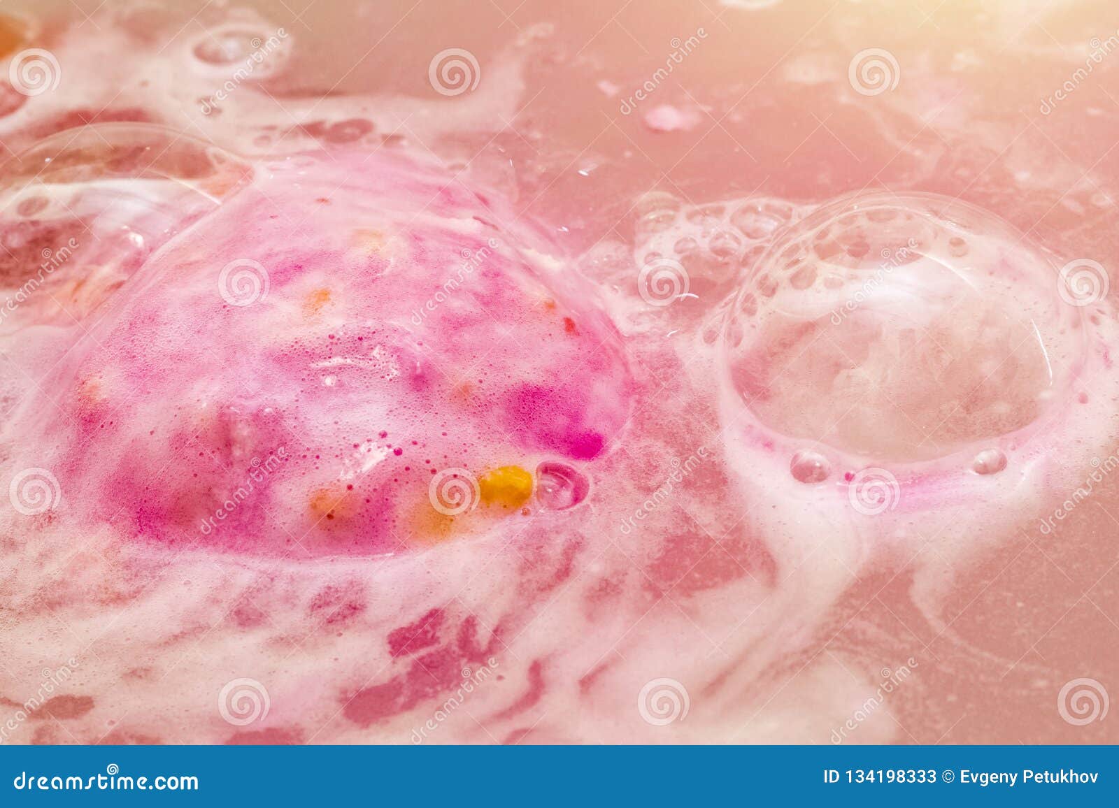 Fizzy bath bomb. stock image. Image of beauty, lucky - 134198333