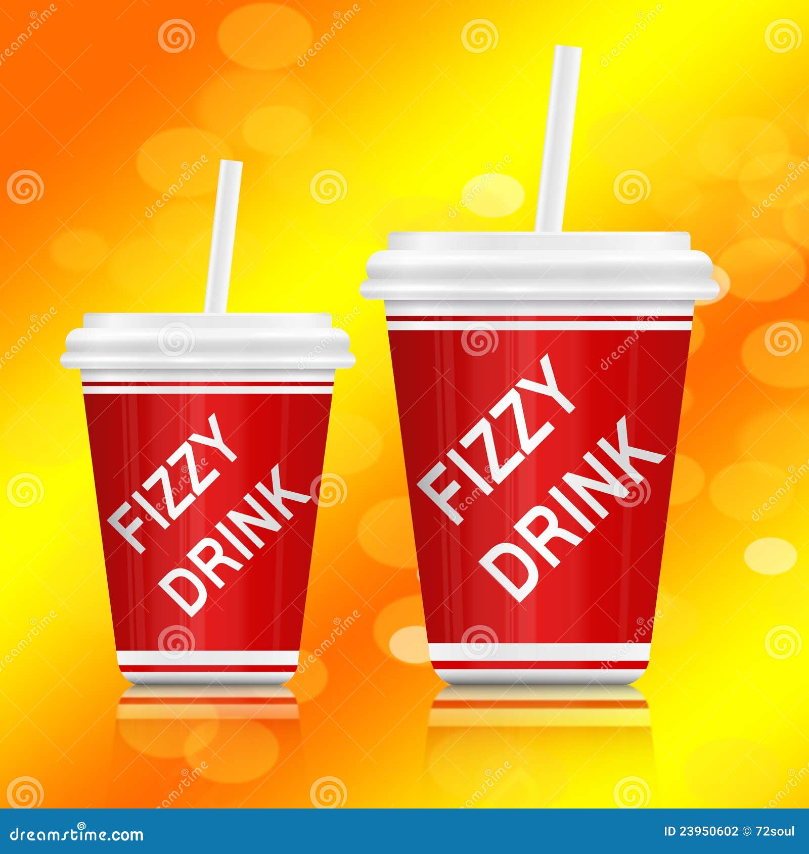 Fizzy Drink Isolated On White Background. Air Bubbles. Vector ...