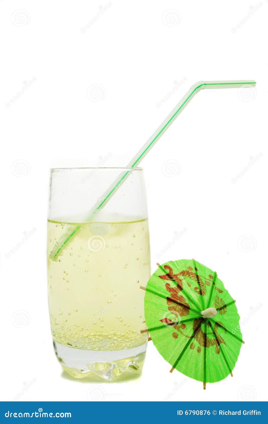 Red Fizzy Drink With Small Tiny Bubbles In Frozen Glass Isolated White ...