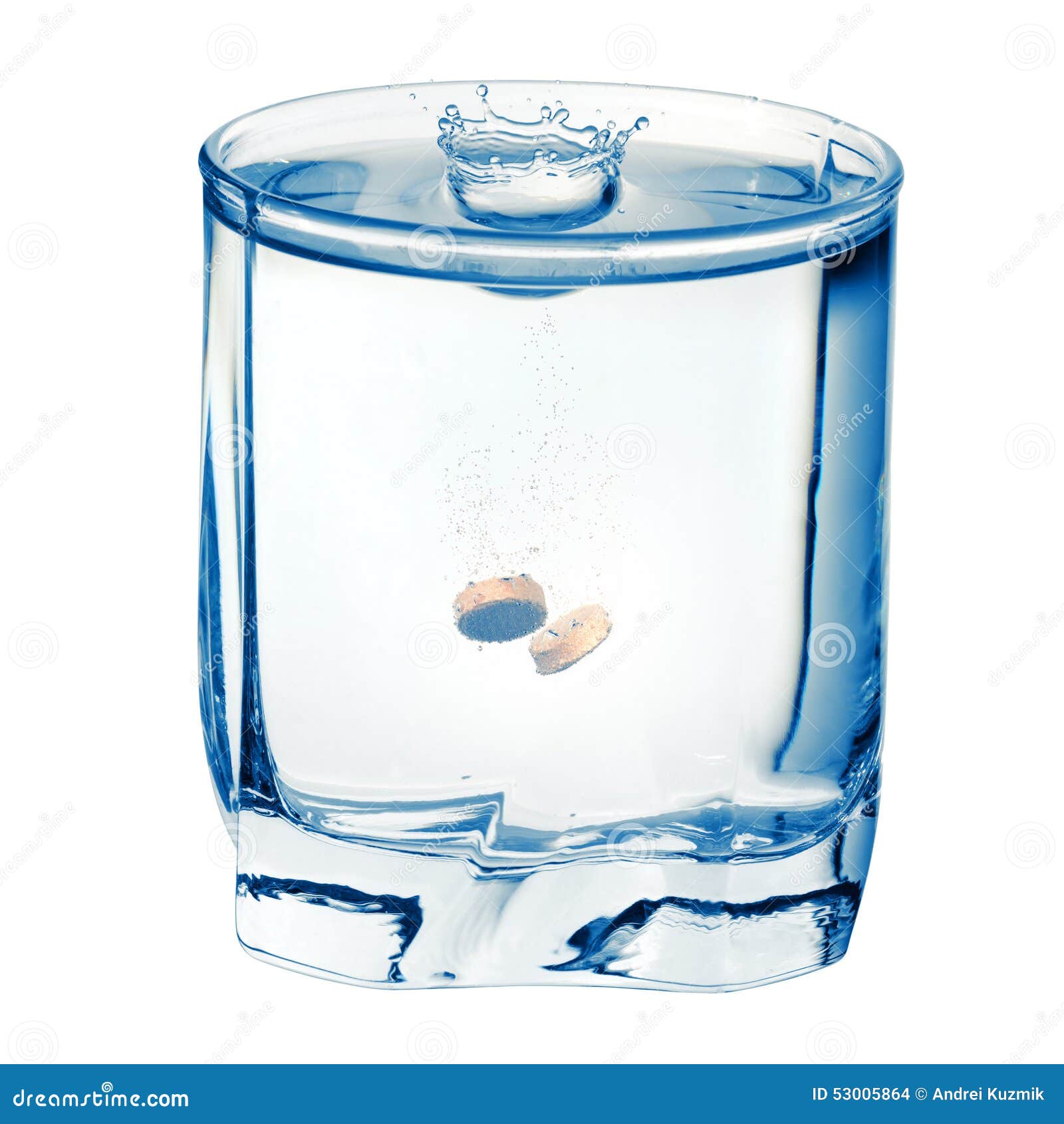 Fizzy pill stock photo. Image of blue, painkiller, clipping - 53005864