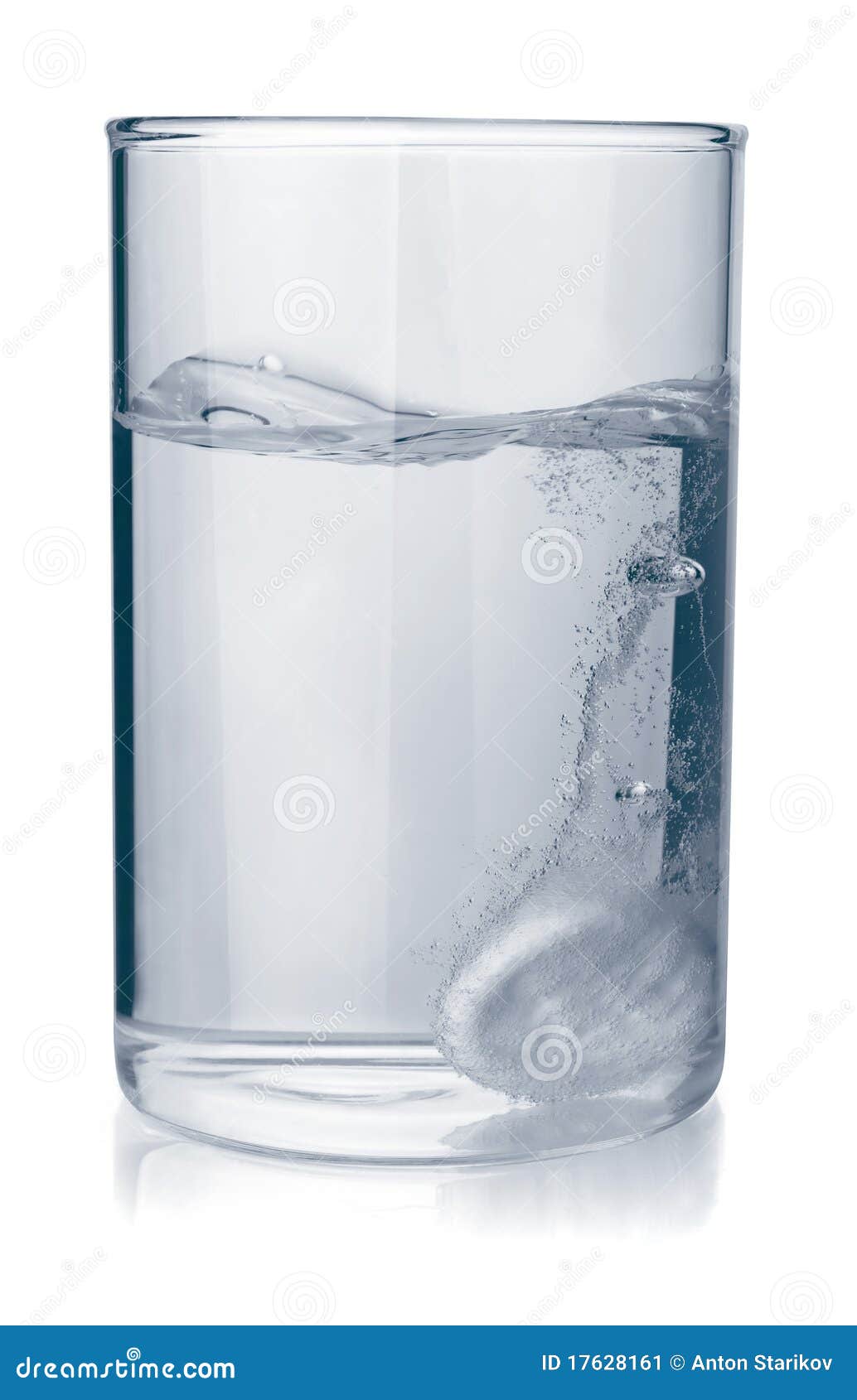 Fizzy tablet stock image. Image of blue, medicament, painkiller - 17628161