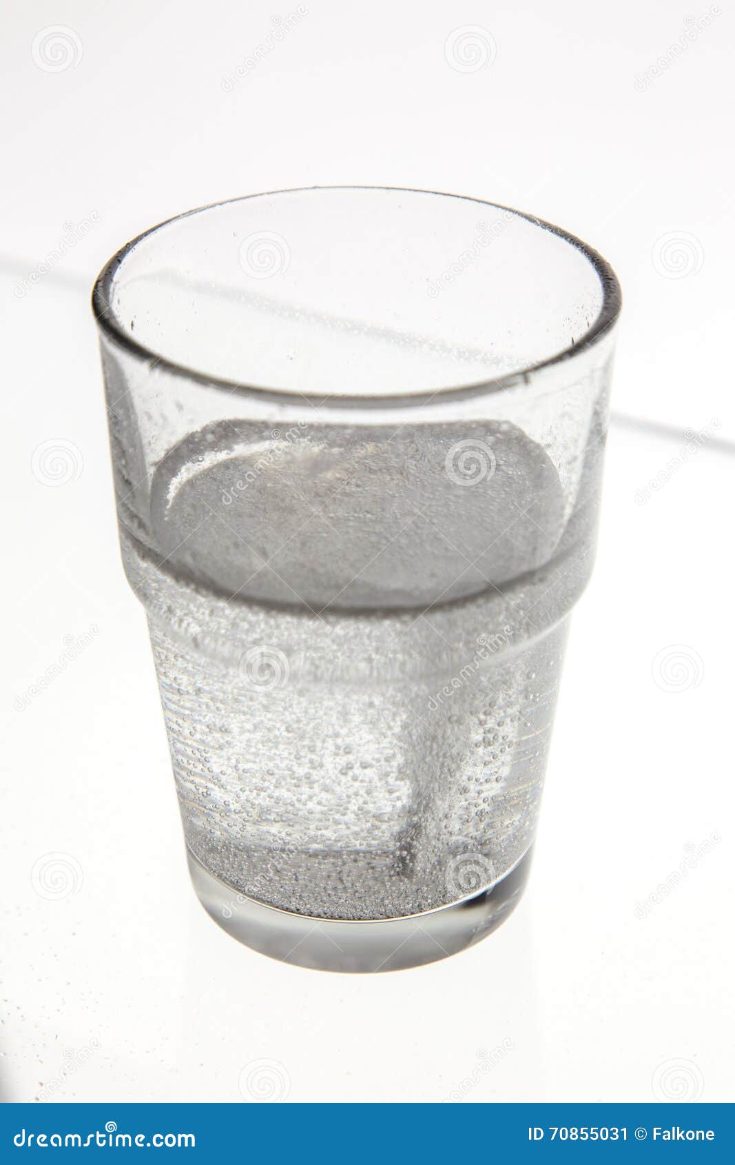 Fizzy Tablet in Glass of Water Stock Image - Image of clean, shape ...