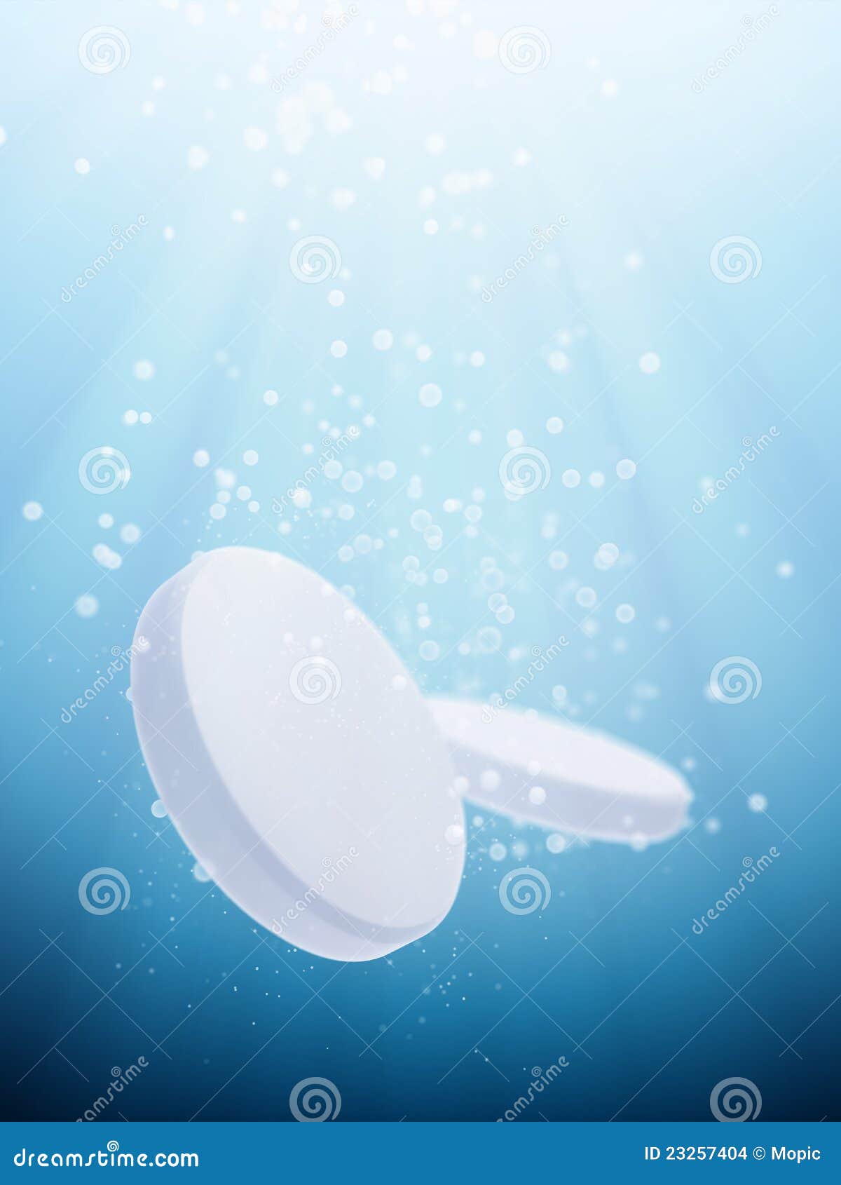Fizzy Tablets With Bubbles Trace In Water On Transparent Background ...