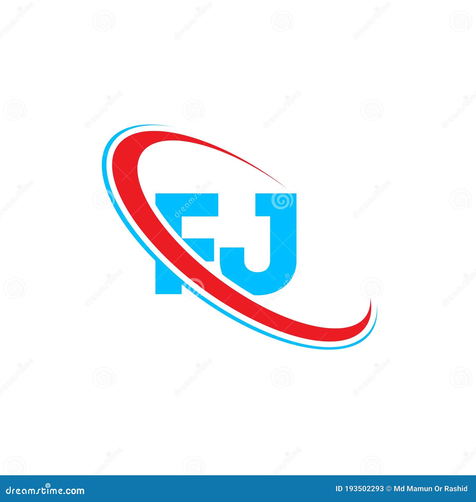 FJ F J Letter Logo Design. Initial Letter FJ Linked Circle Upercase ...