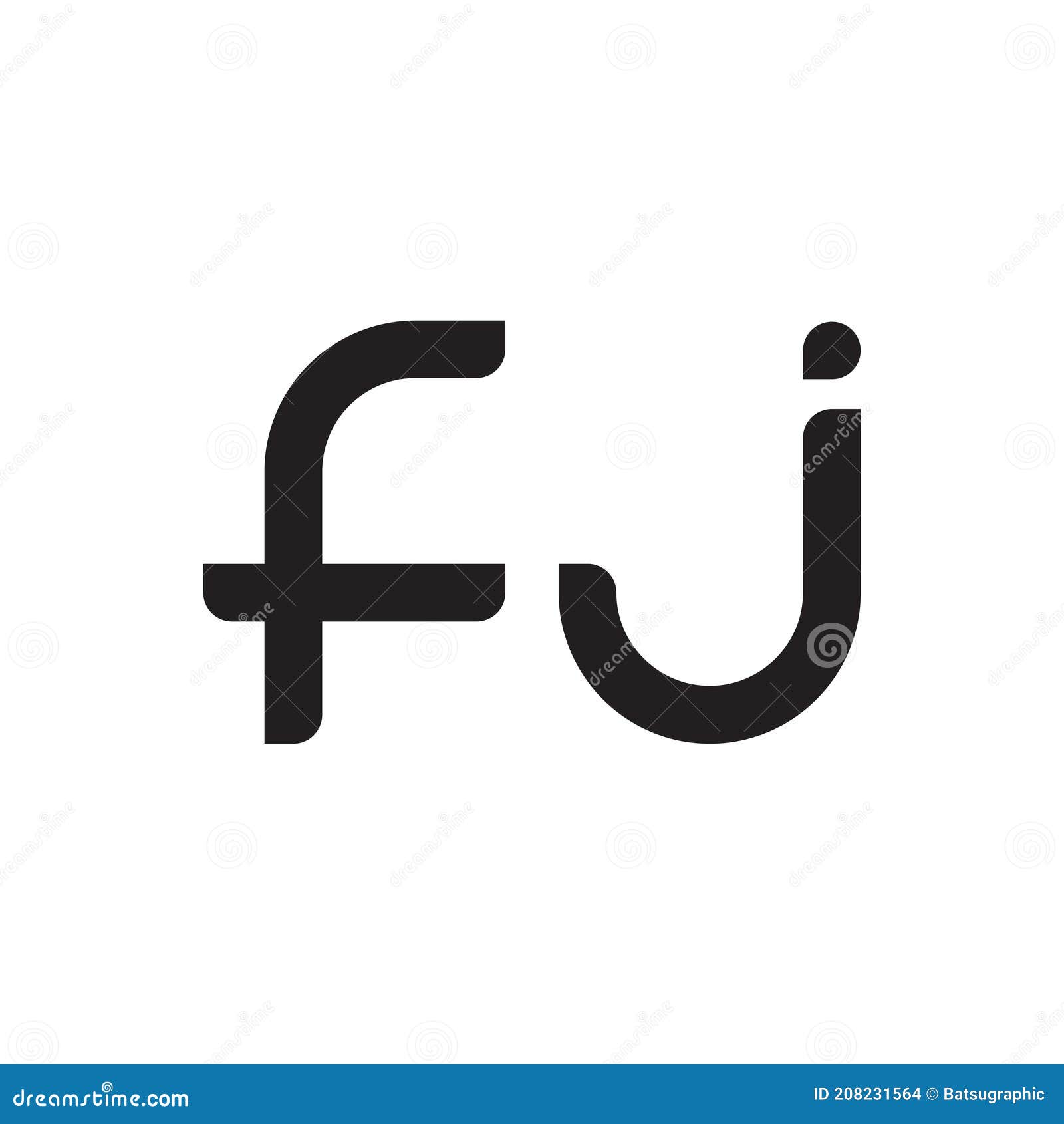 Fj Initial Letter Vector Logo Icon Stock Vector - Illustration of ...