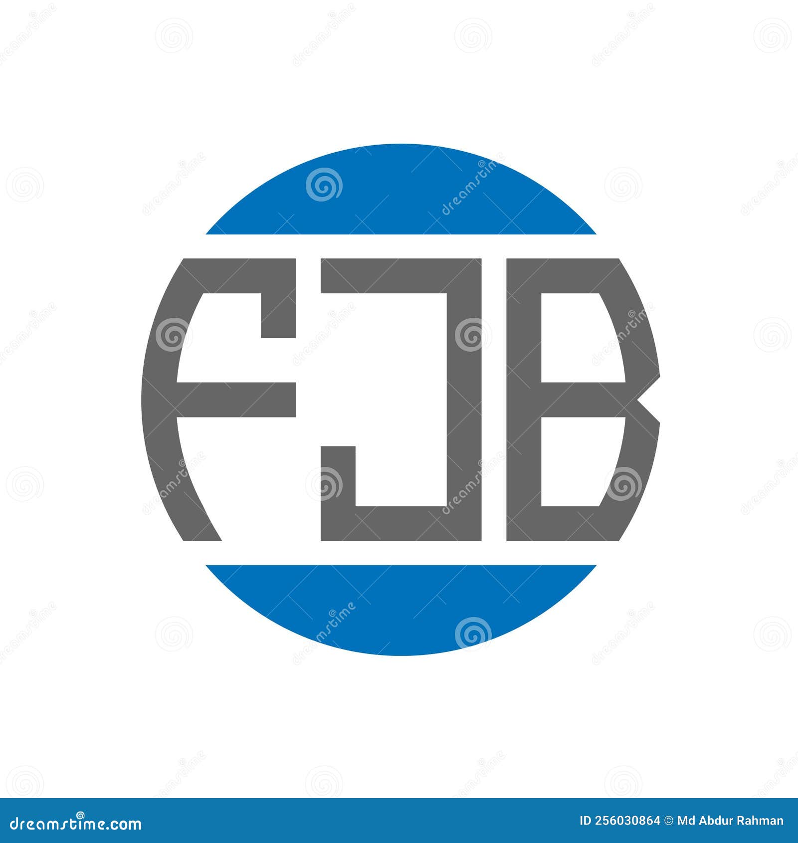 FJB Letter Logo Design on White Background. FJB Creative Initials ...