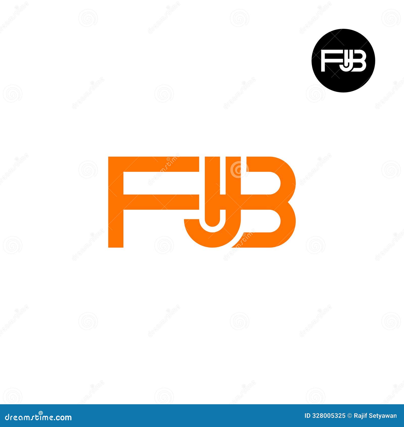 FJB Logo Letter Monogram Design Stock Vector - Illustration of ...