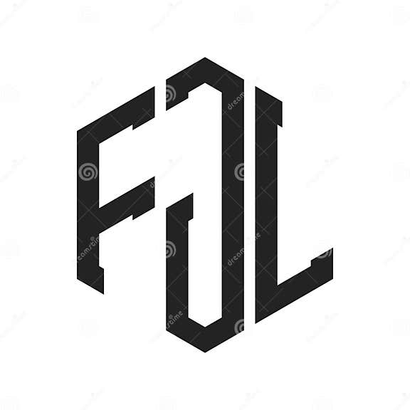 FJL Logo Design. Initial Letter FJL Monogram Logo Using Hexagon Shape ...