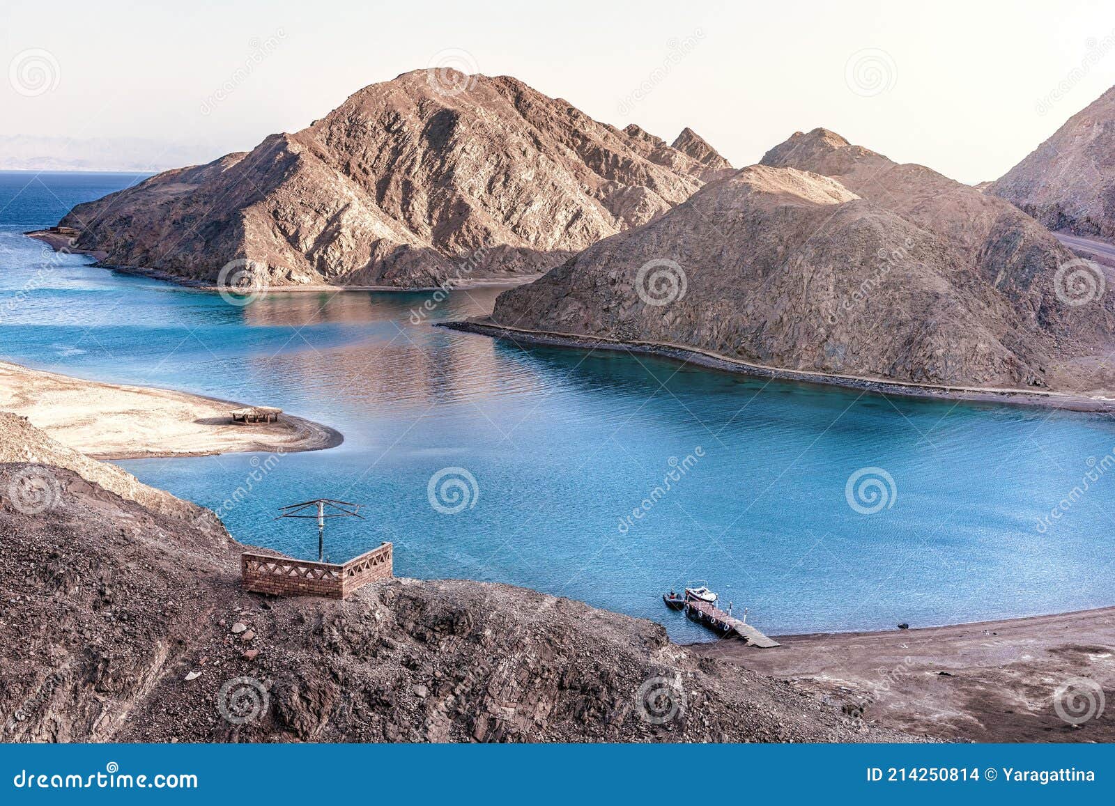 Fjord Bay in Taba, South Sinai, Egypt Stock Photo - Image of island ...