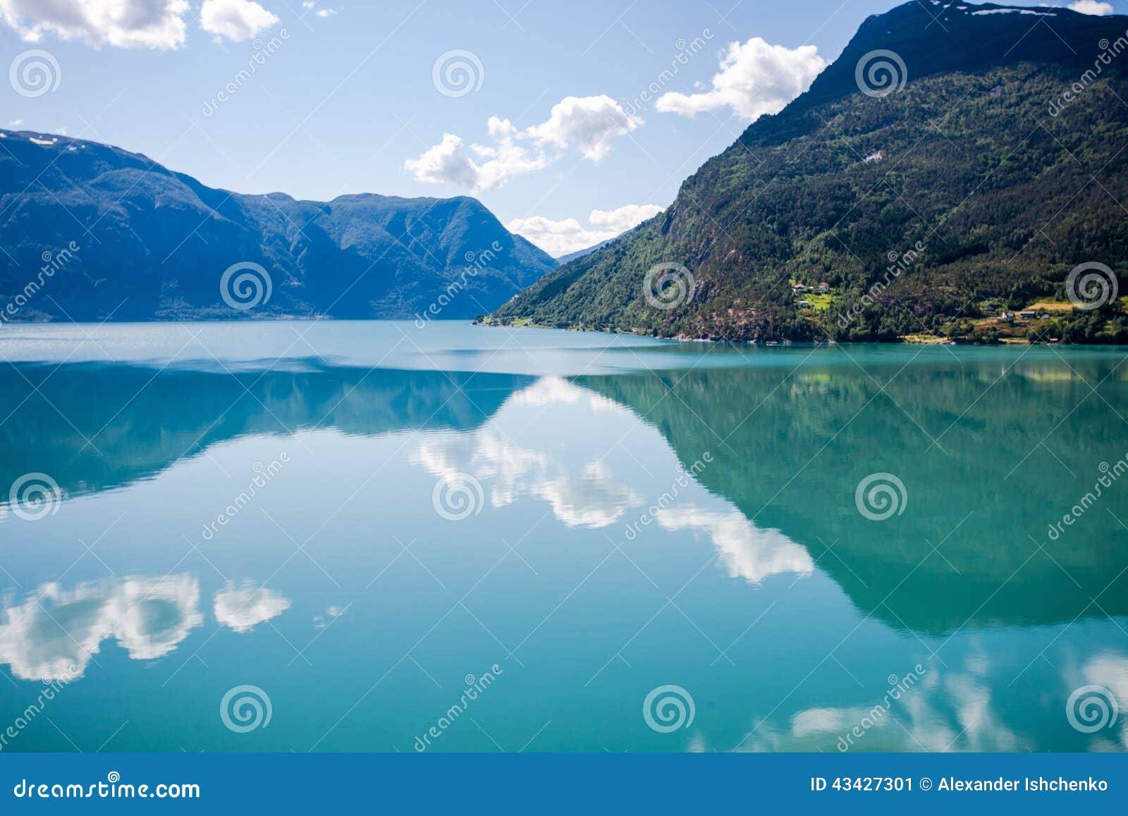 Fjord landscape. stock image. Image of norway, nature - 43427301